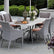 Superstone 84" x 40" Rectangular Dining Table w/ Base | Outdoor Dining ...